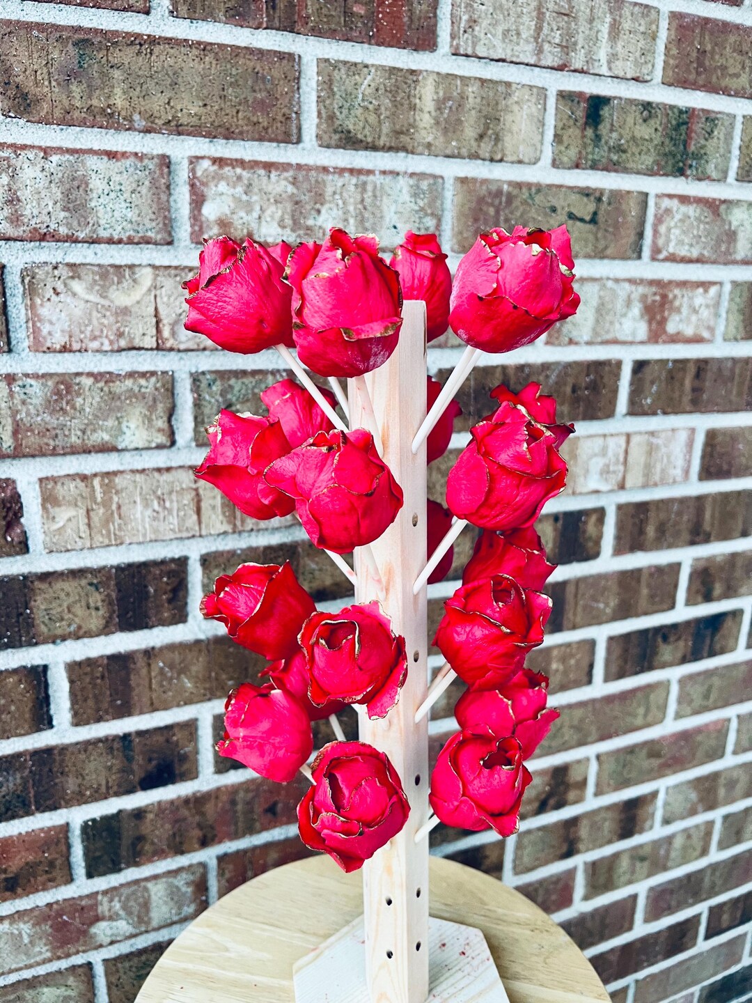 Realistic Rose Cake Pops Fully Edible - Etsy