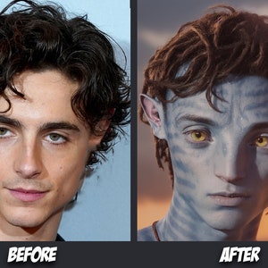 I Turn You Into a Na'vi in a Realistic Style - Etsy