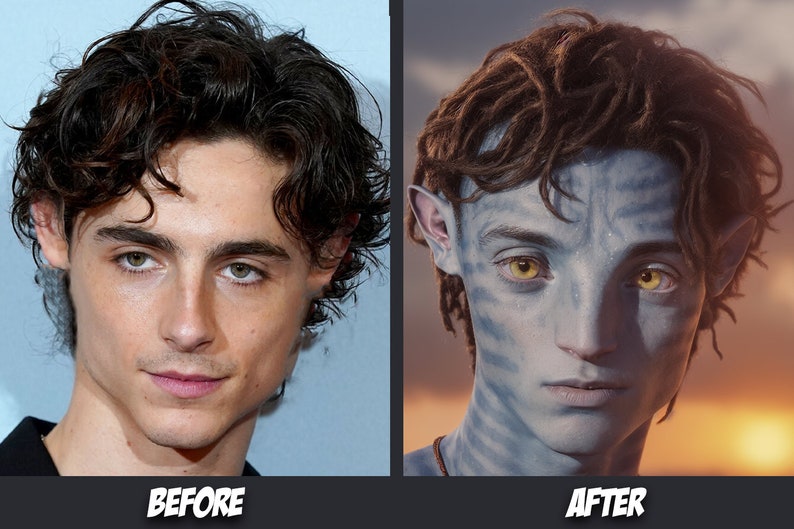 I Turn You Into a Na'vi in a Realistic Style - Etsy