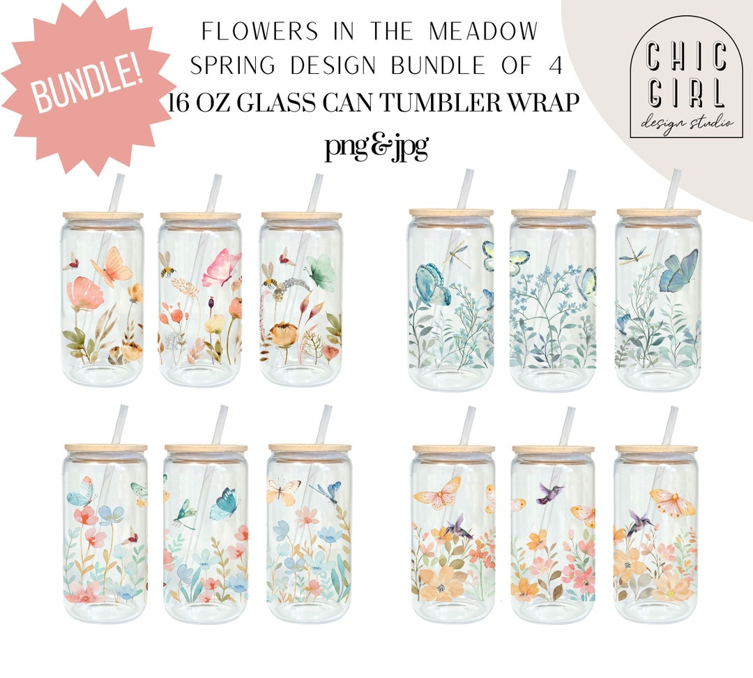 Flowers in the Meadow Spring Design Bundle Digital File Download PNG ...