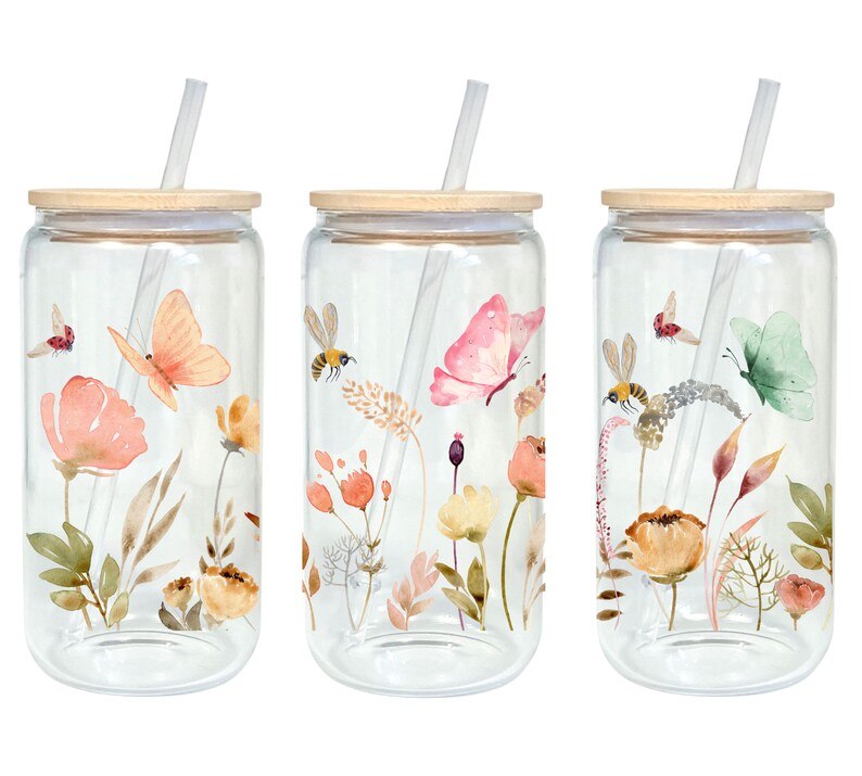 Flowers in the Meadow Spring Design Bundle Digital File Download PNG ...