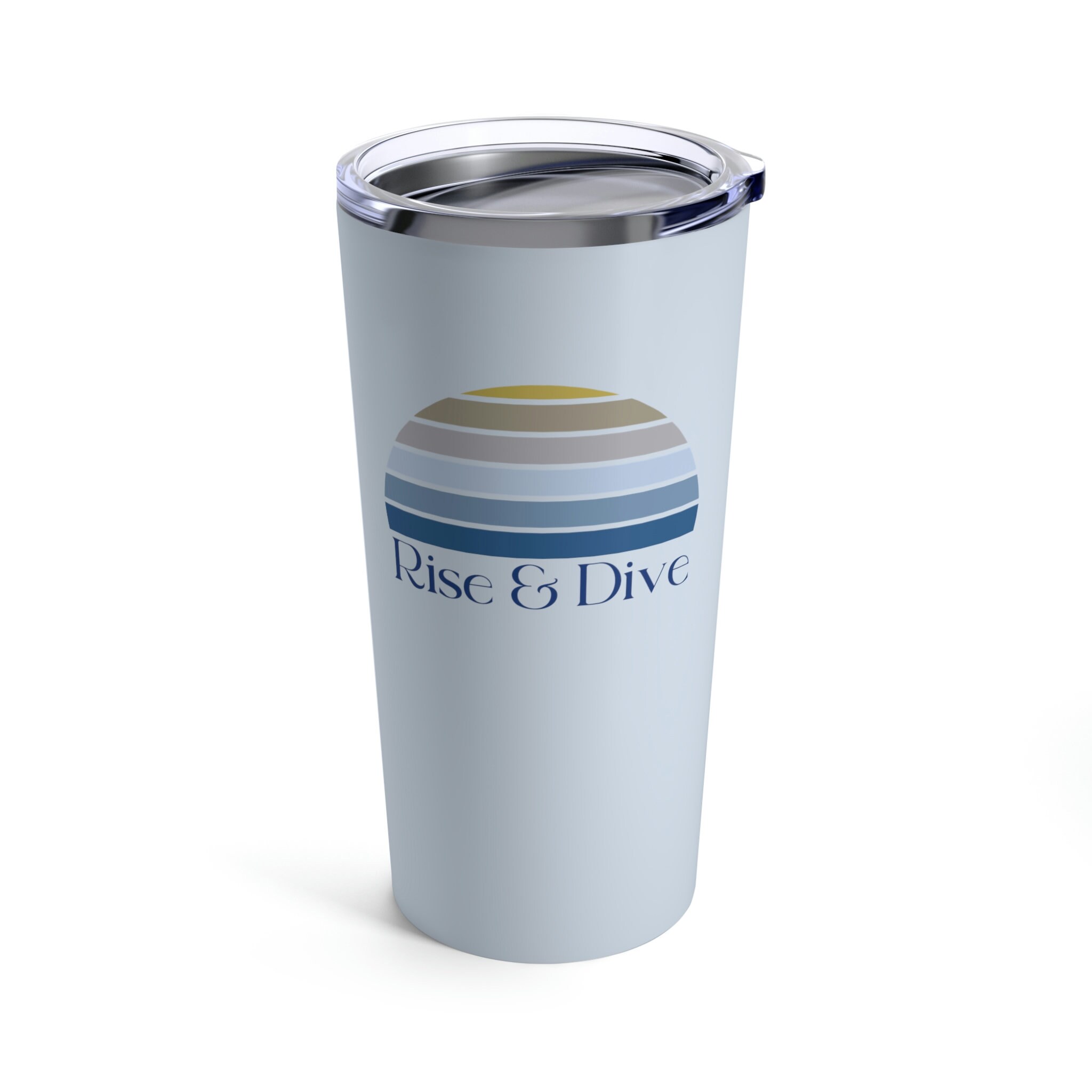 Rise & Dive Swimmer Tumbler 20oz, Pool Swimming, Retro Cool Swim Gift ...