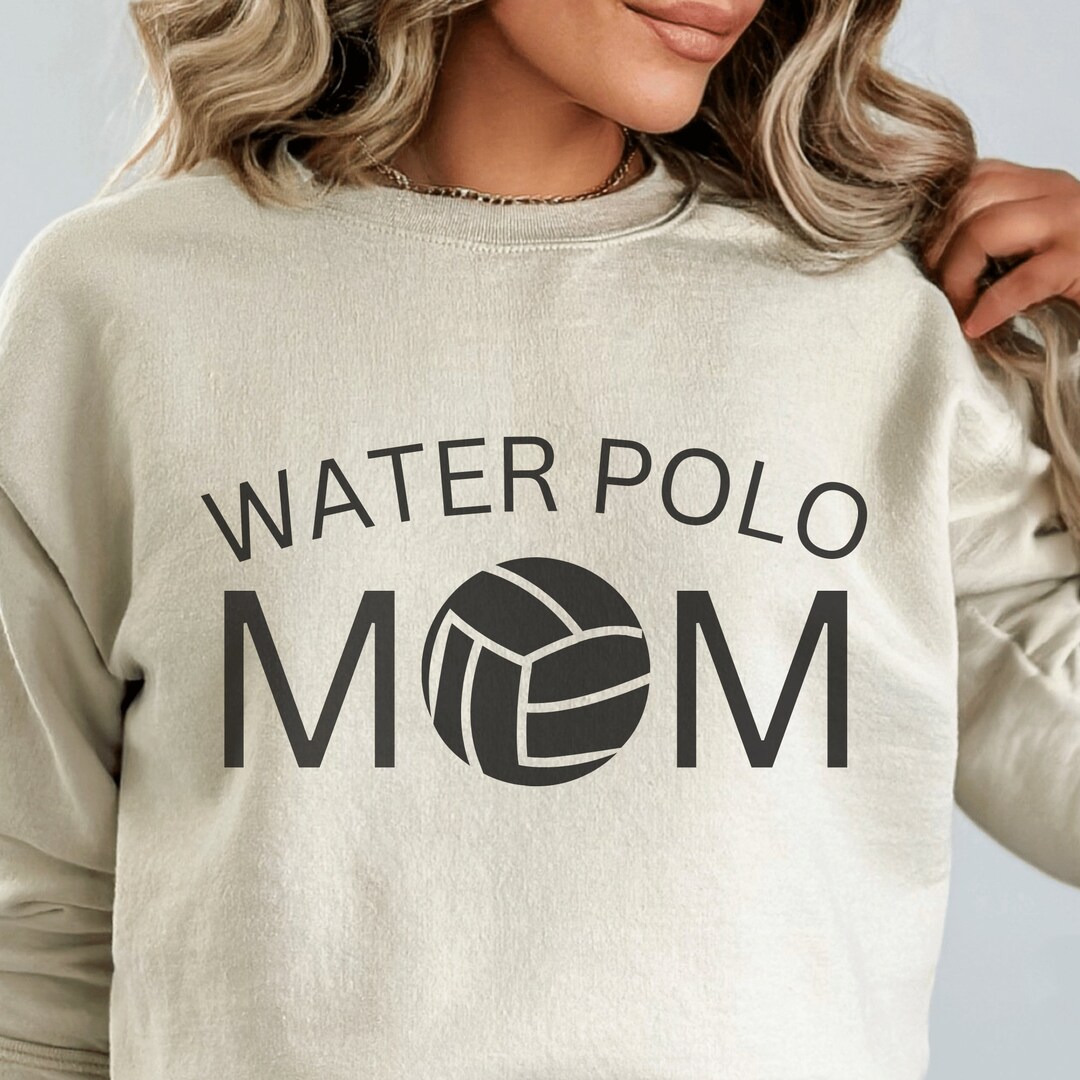 Water Polo Mom Oversized Sweatshirt, Cute Waterpolo Mom, Swimming Mom ...