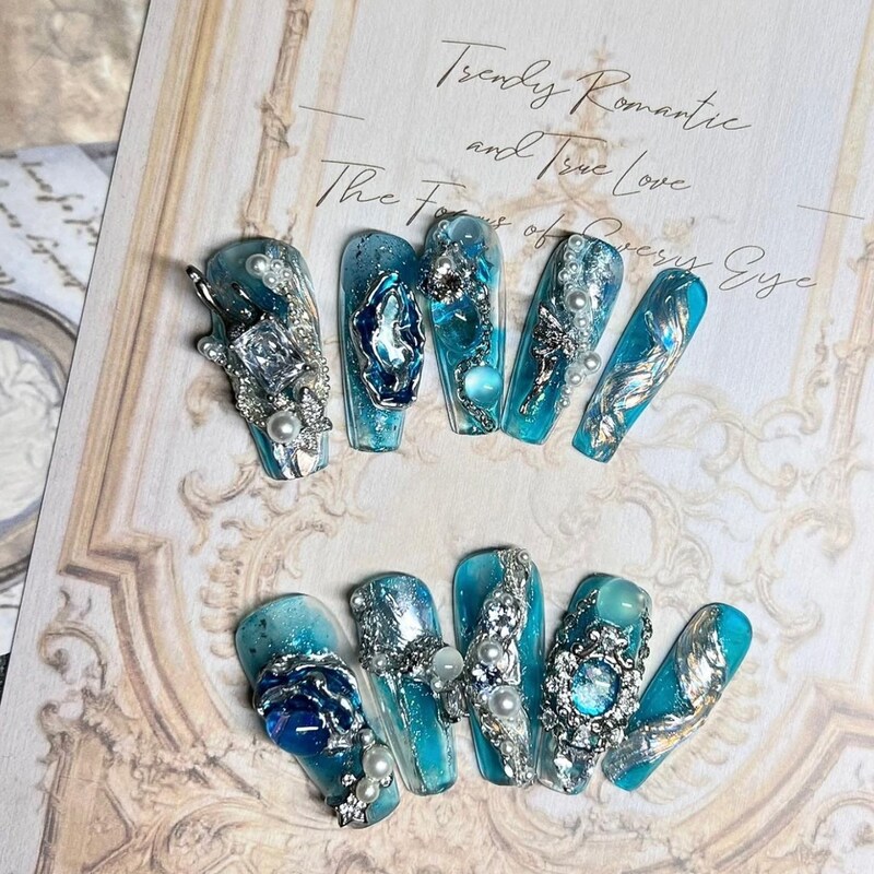 Teardrop Nail Art - Etsy