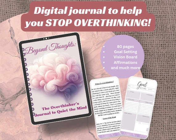 Digital Journal to Help You Stop Overthinking Journal Gift Digital ...