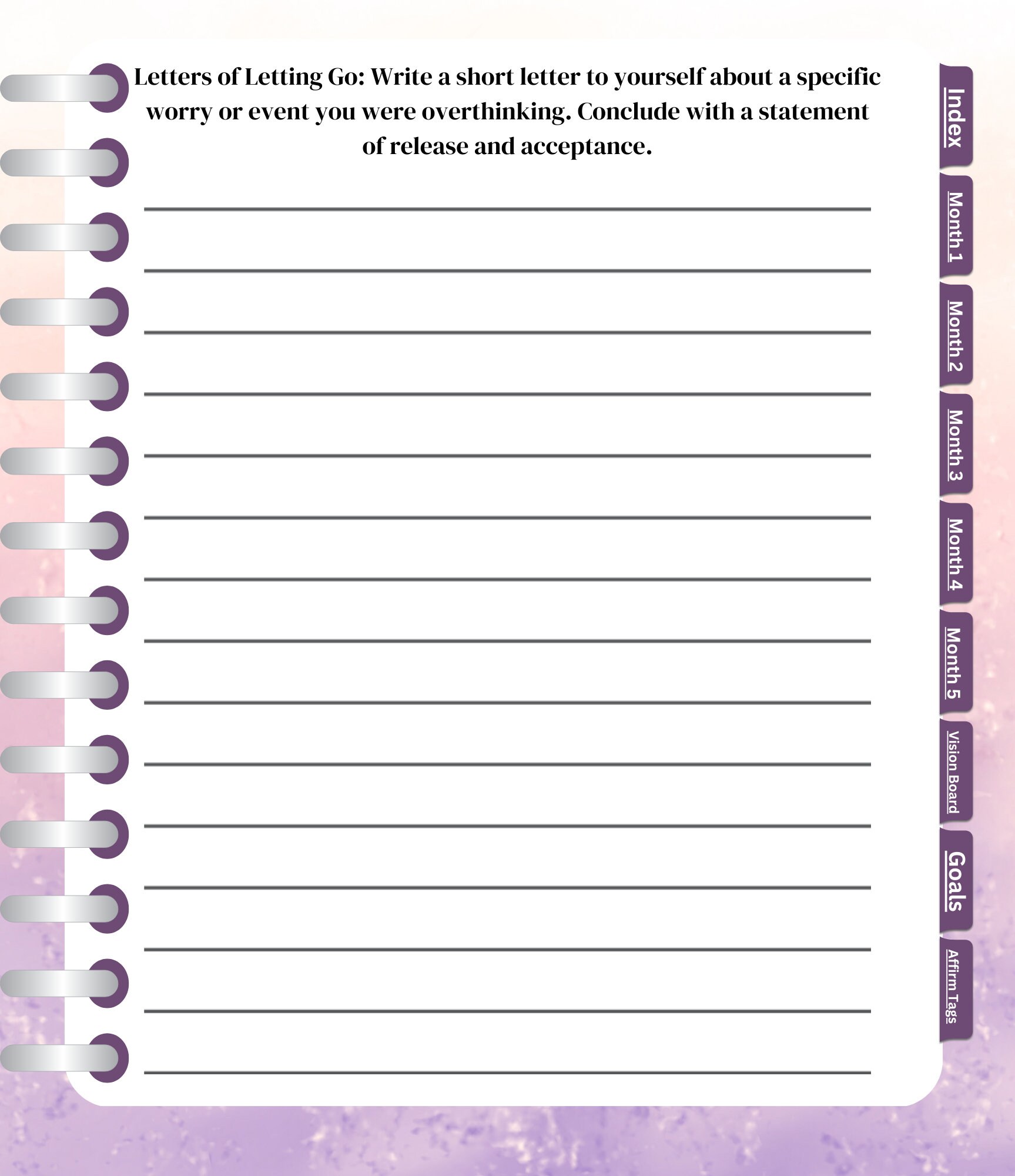 Digital Journal to Help You Stop Overthinking Journal Gift Digital ...