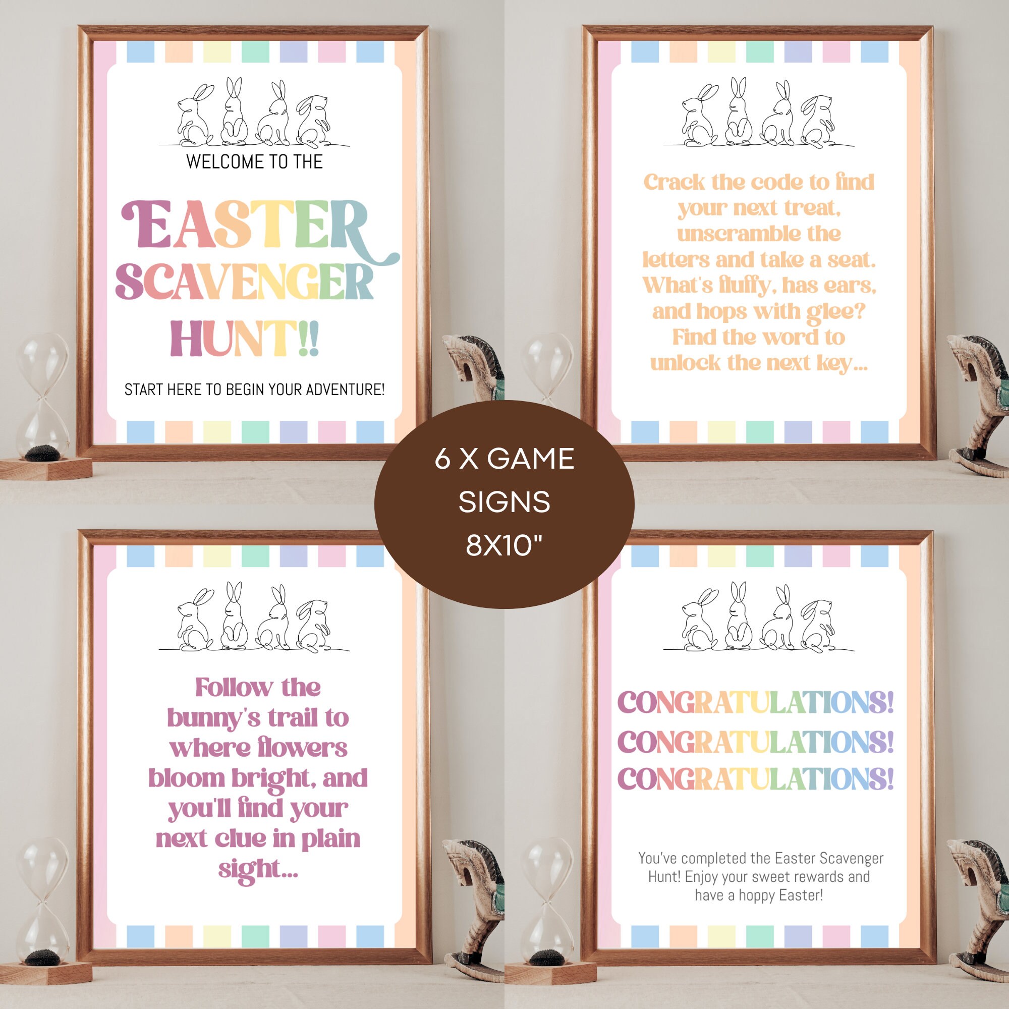 Easter Scavenger Hunt Signs Easter Egg Scavenger Hunt, Treasure Hunt ...