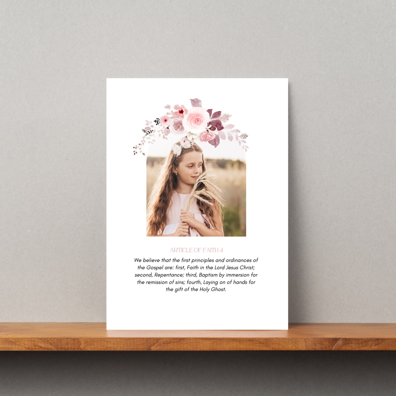 LDS Baptism Program Editable Template - Minimalistic Editable Template ...