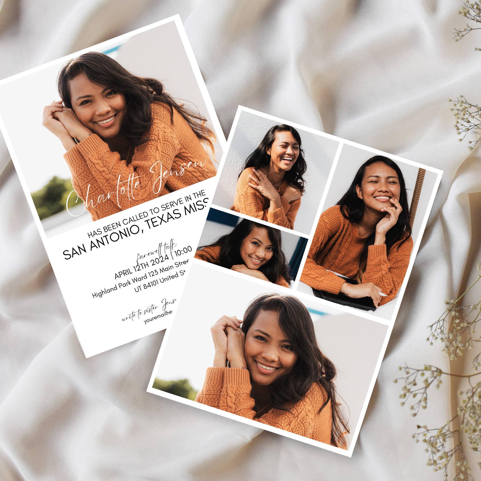 LDS Mission Farewell Invitation | Called to Serve Announcement Invite ...