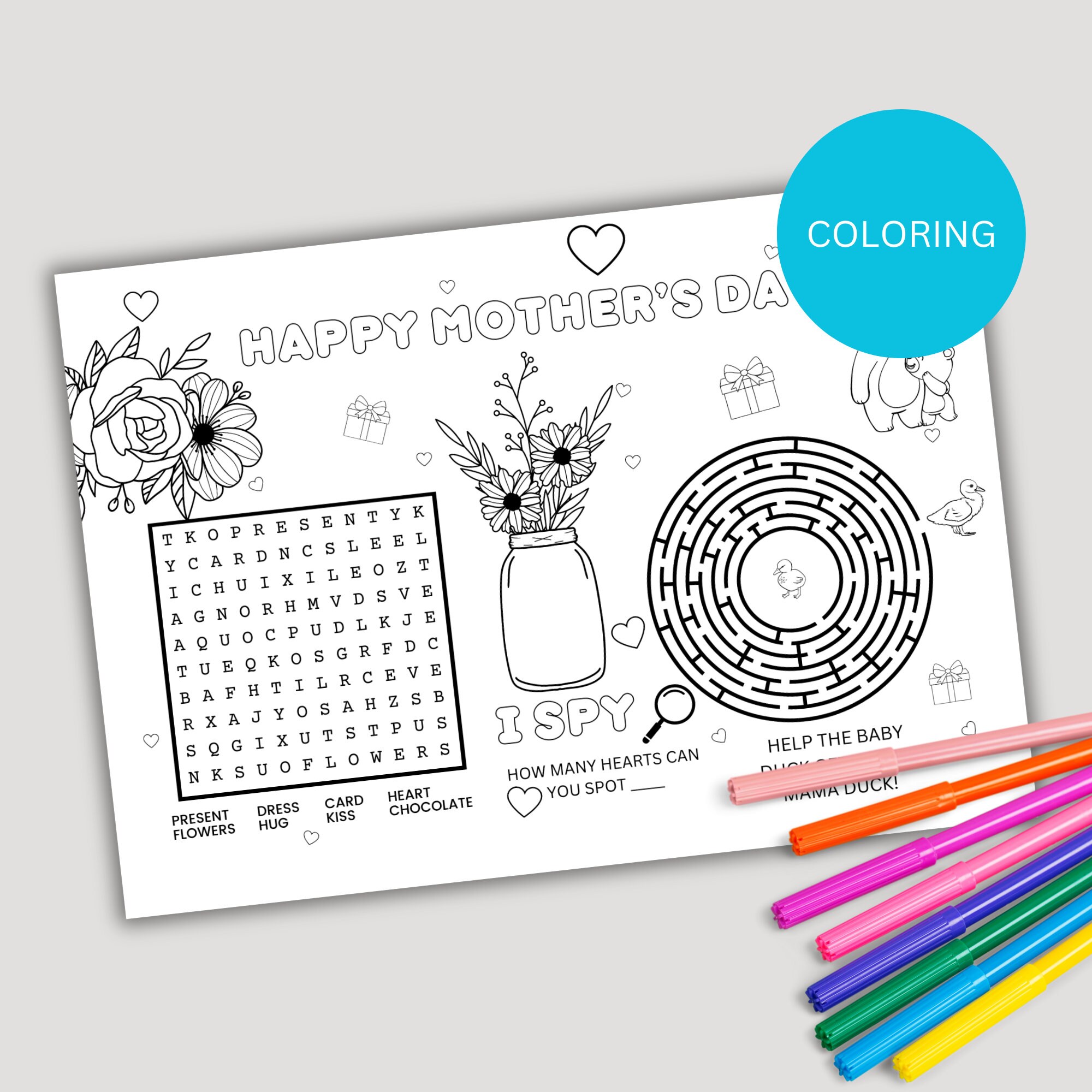 LDS Primary Mothers Day Activity Worksheet, Gift for Mum, Mothers Day ...