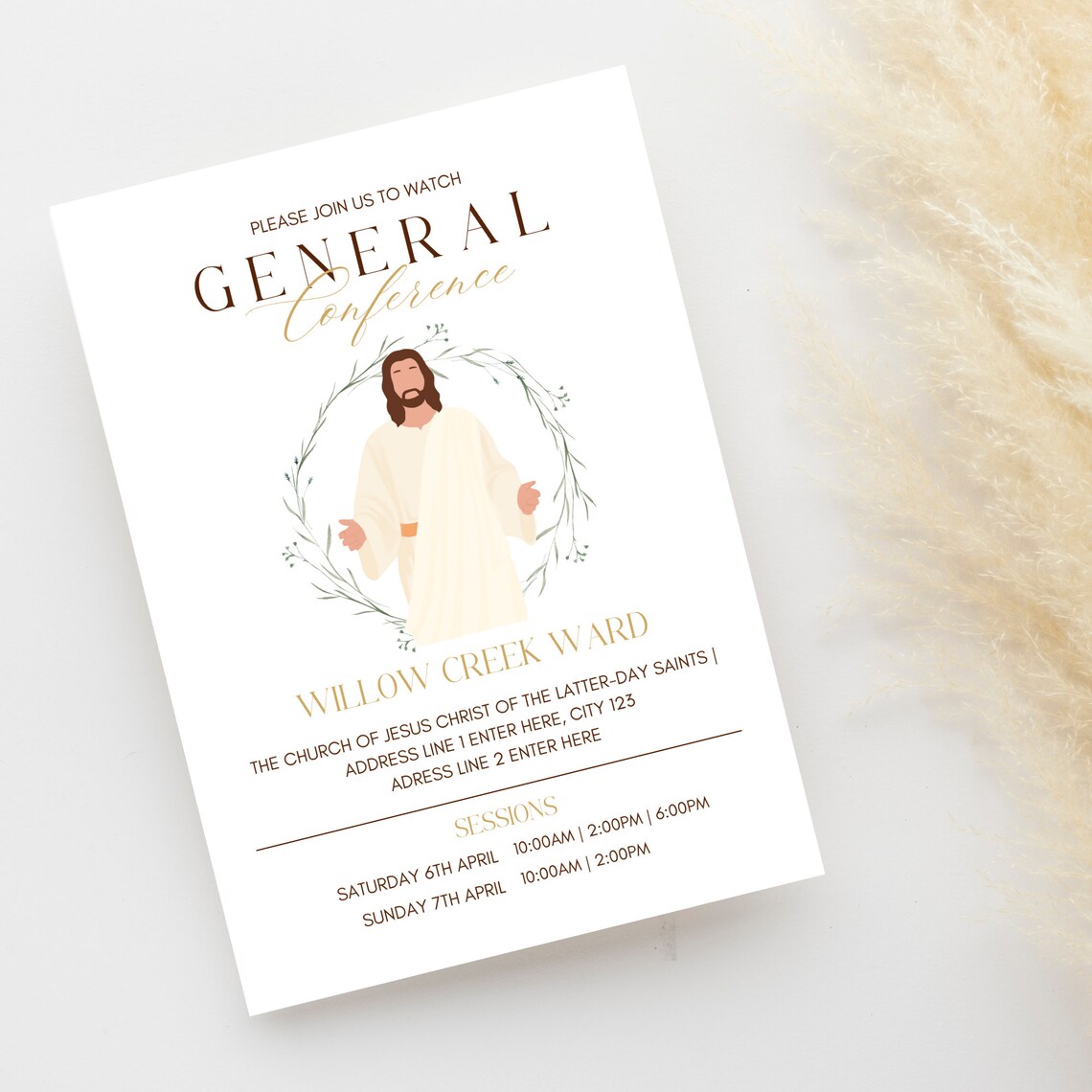 LDS General Conference Invitation Template - Lds Church General ...