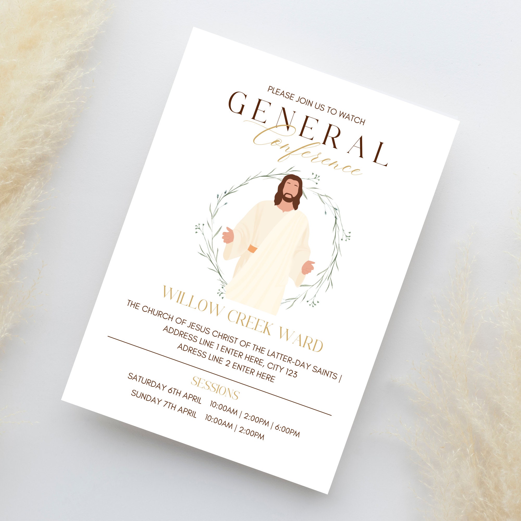 LDS General Conference Invitation Template - Lds Church General ...