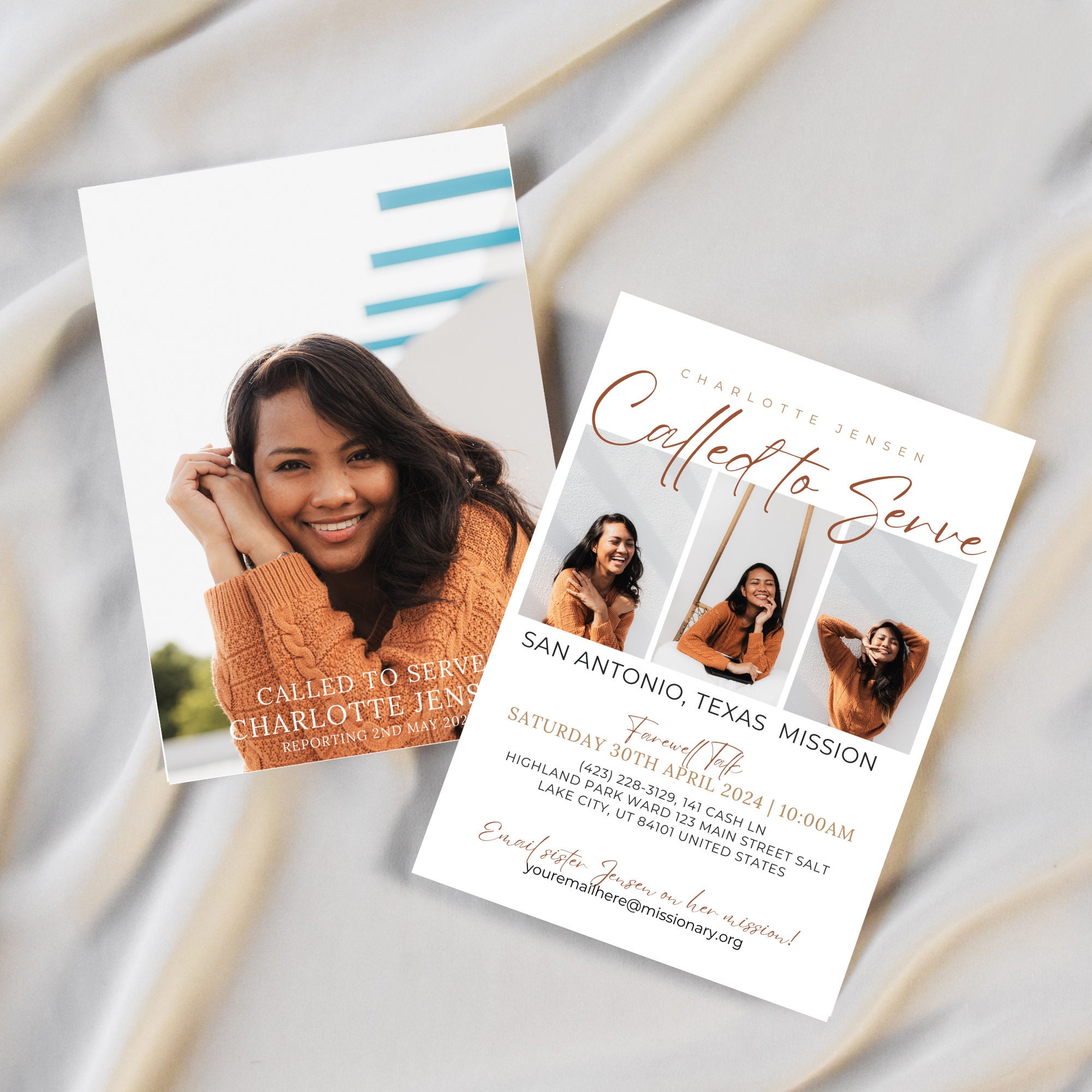 LDS Mission Farewell Invitation Called to Serve Announcement Invite ...