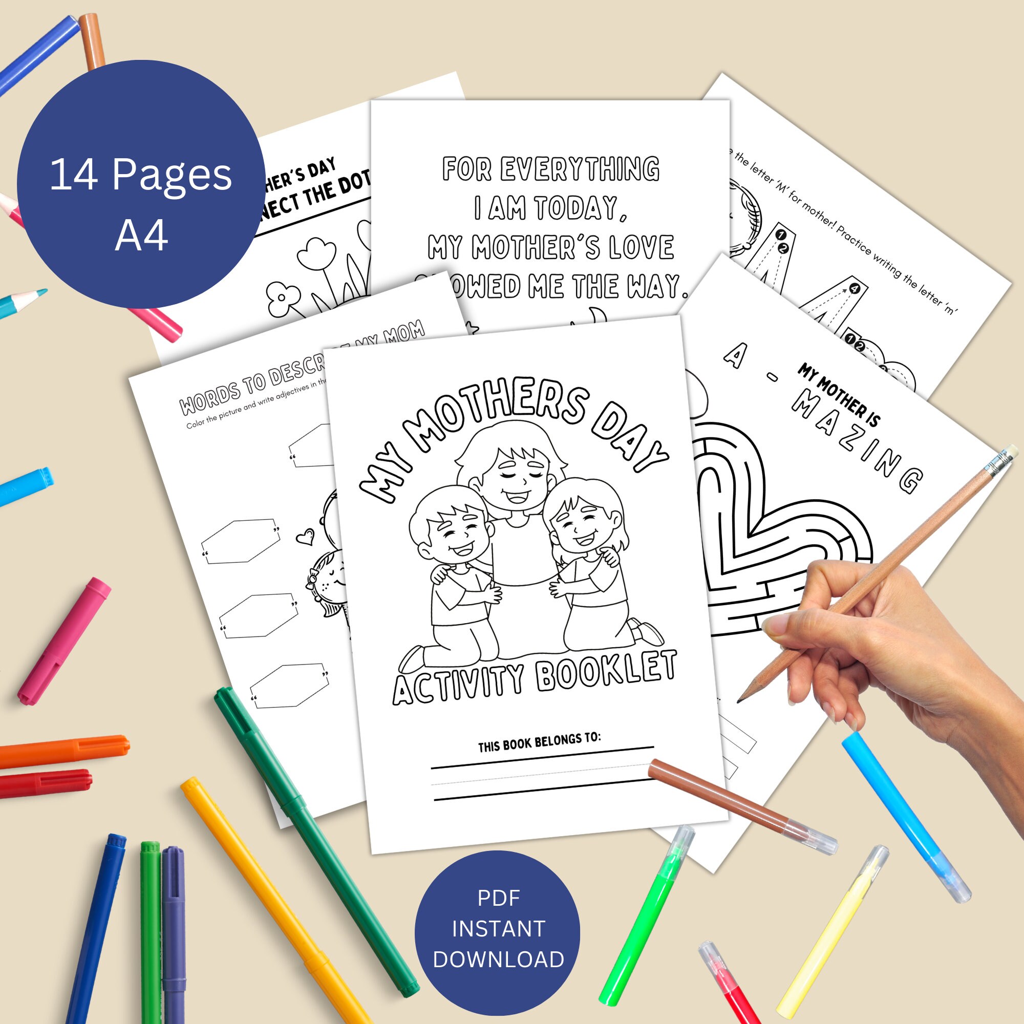 LDS Primary Mothers Day Activity Booklet LDS Primary Handout, Lds ...