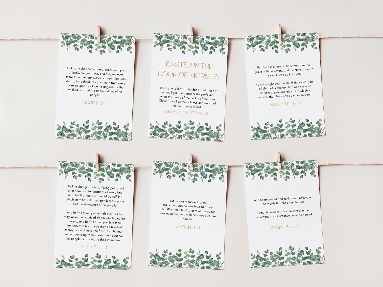 LDS Easter in the Book of Mormon Cards - Printable Cards for Easter ...