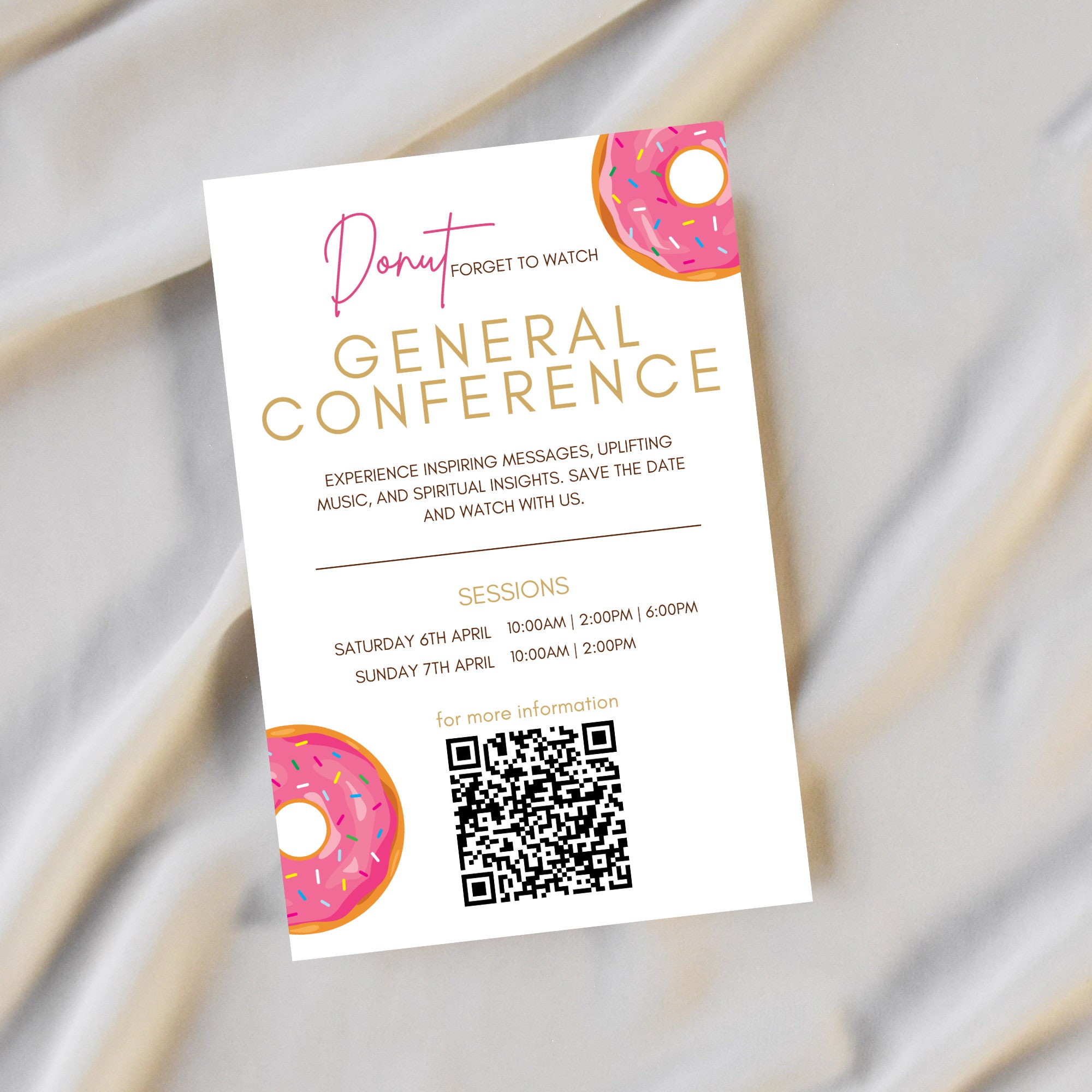 LDS General Conference Invitation Template - Lds Church General ...