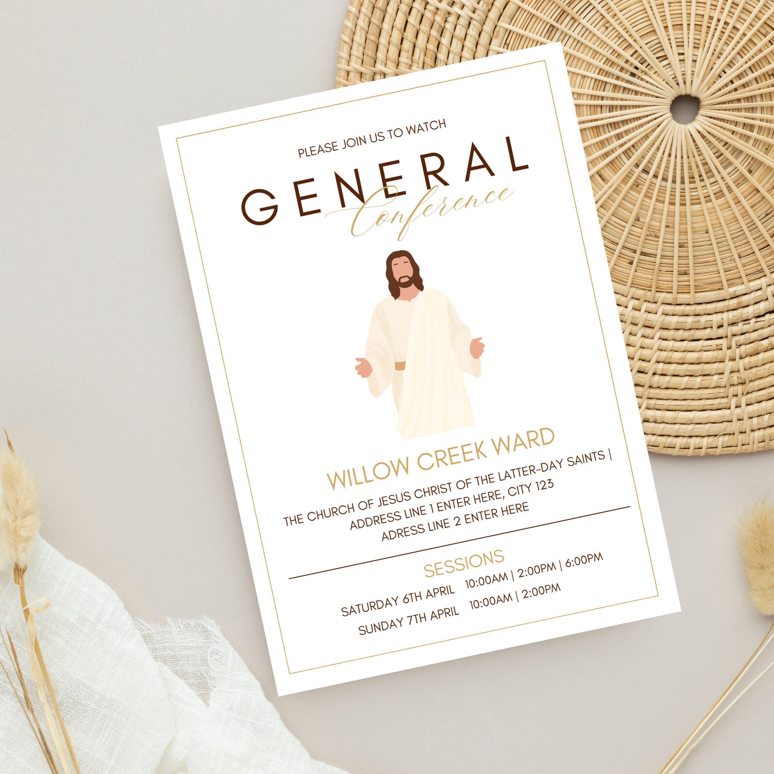 LDS General Conference Invitation Template - Lds Church General ...