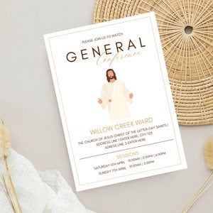 LDS General Conference Invitation Template - Lds Church General ...