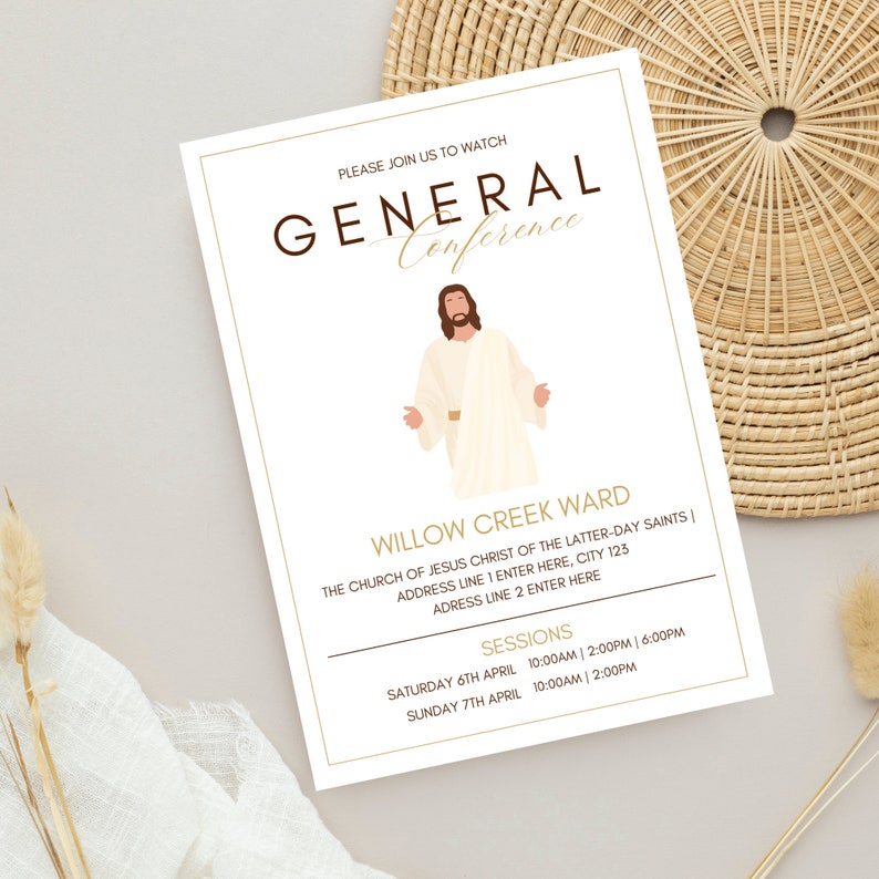 LDS General Conference Invitation Template - Lds Church General ...