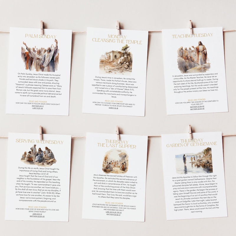 Holy Week Posters Lds - Etsy