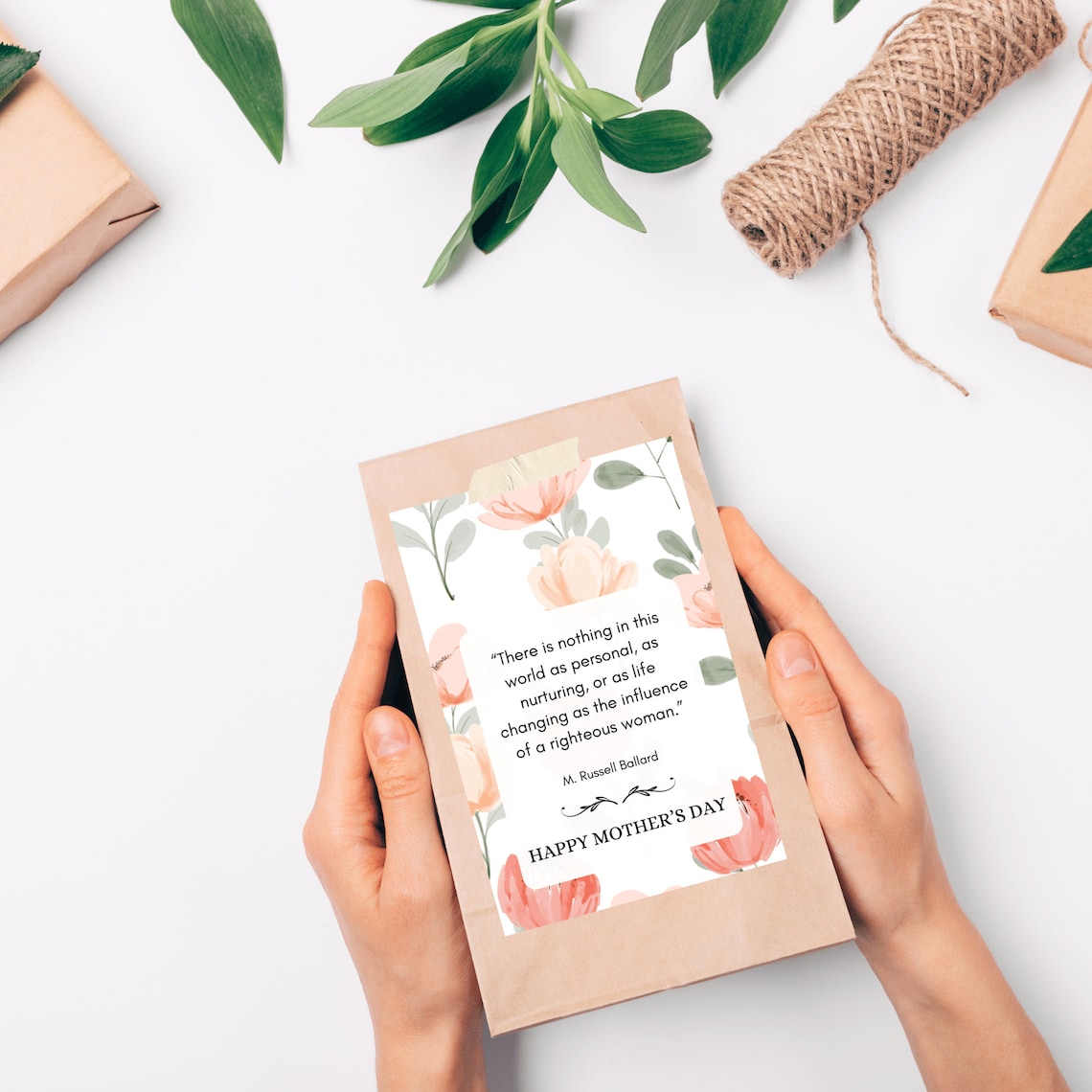 LDS Mothers Day Printable, Mothers Day Ministering Card, Mothers Day ...