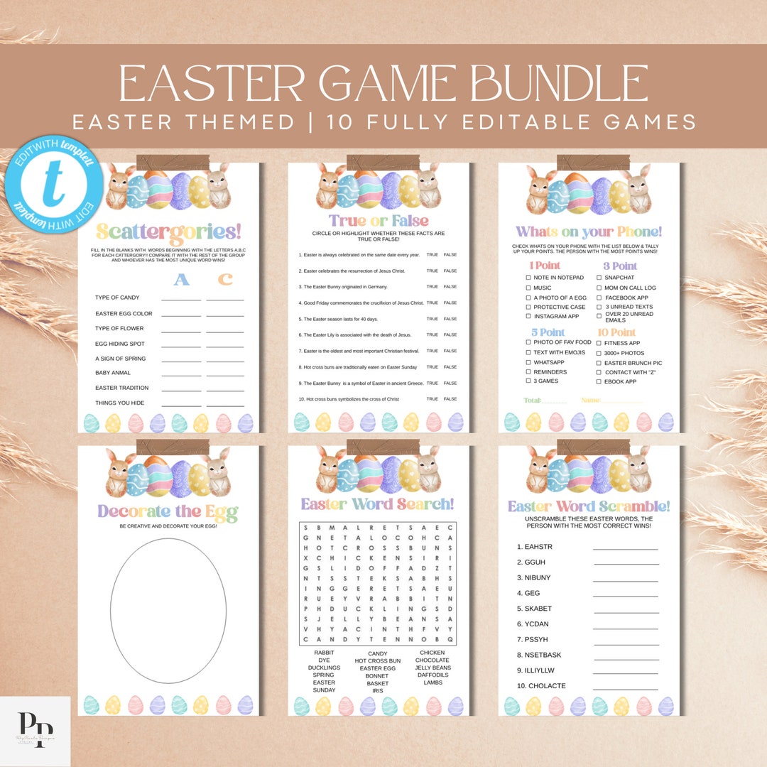 Easter Games Bundle | Easter Games | Easter Party Games | Easter Games ...