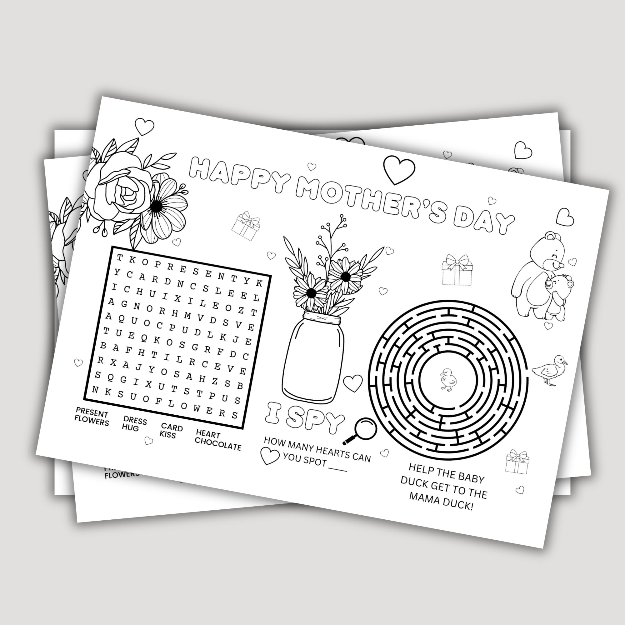 LDS Primary Mothers Day Activity Worksheet, Gift for Mum, Mothers Day ...