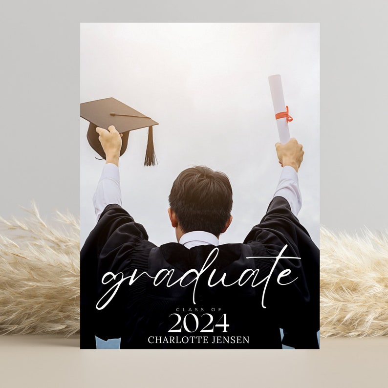 Graduation Party Invitation Senior Announcement, Grad Announcement ...
