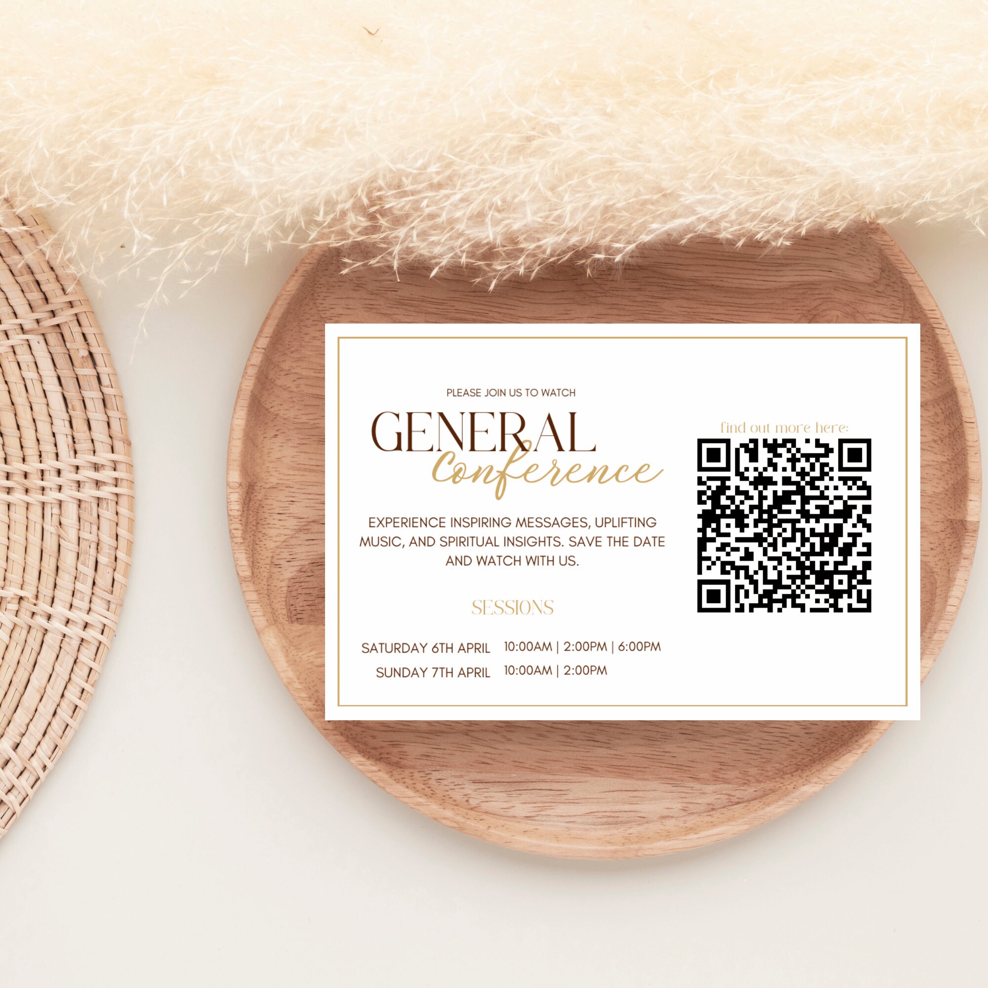 LDS General Conference Invitation Template - Lds Church General ...