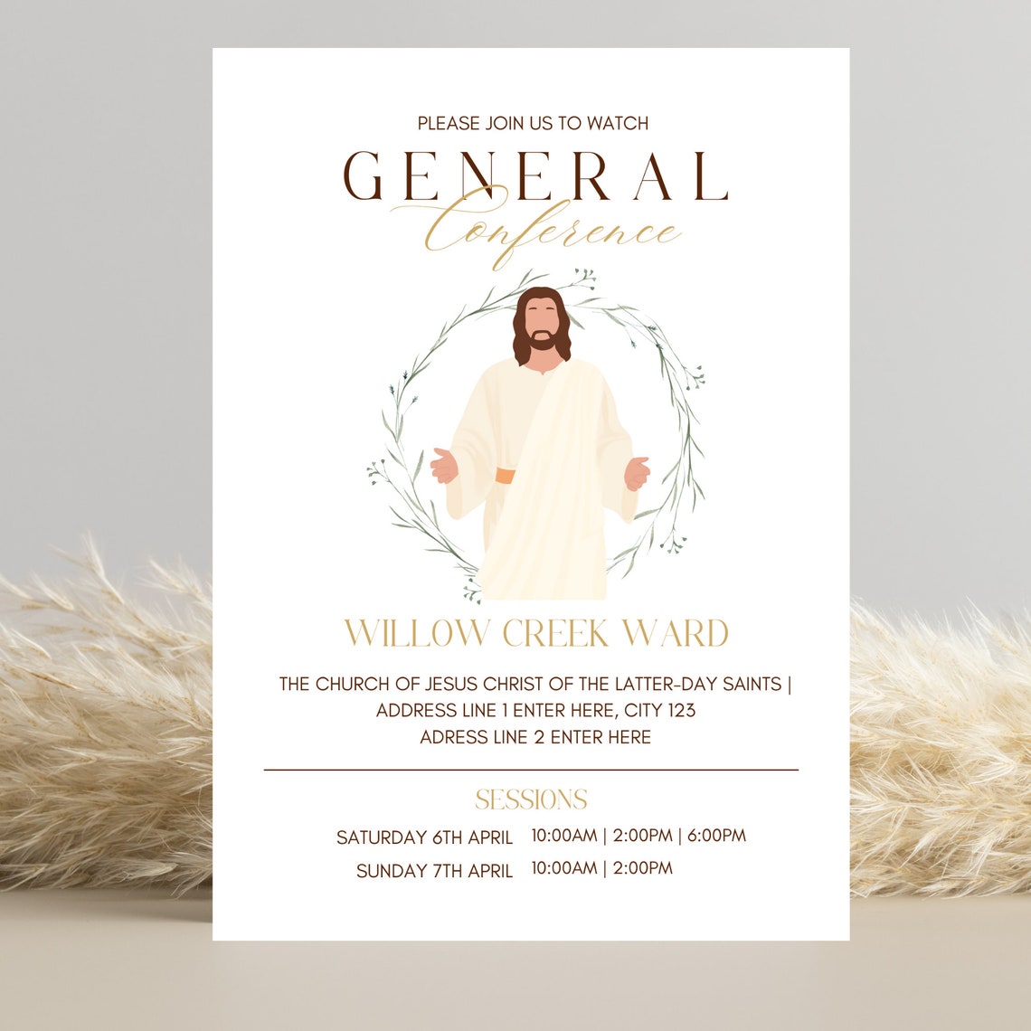 LDS General Conference Invitation Template Lds Church General ...