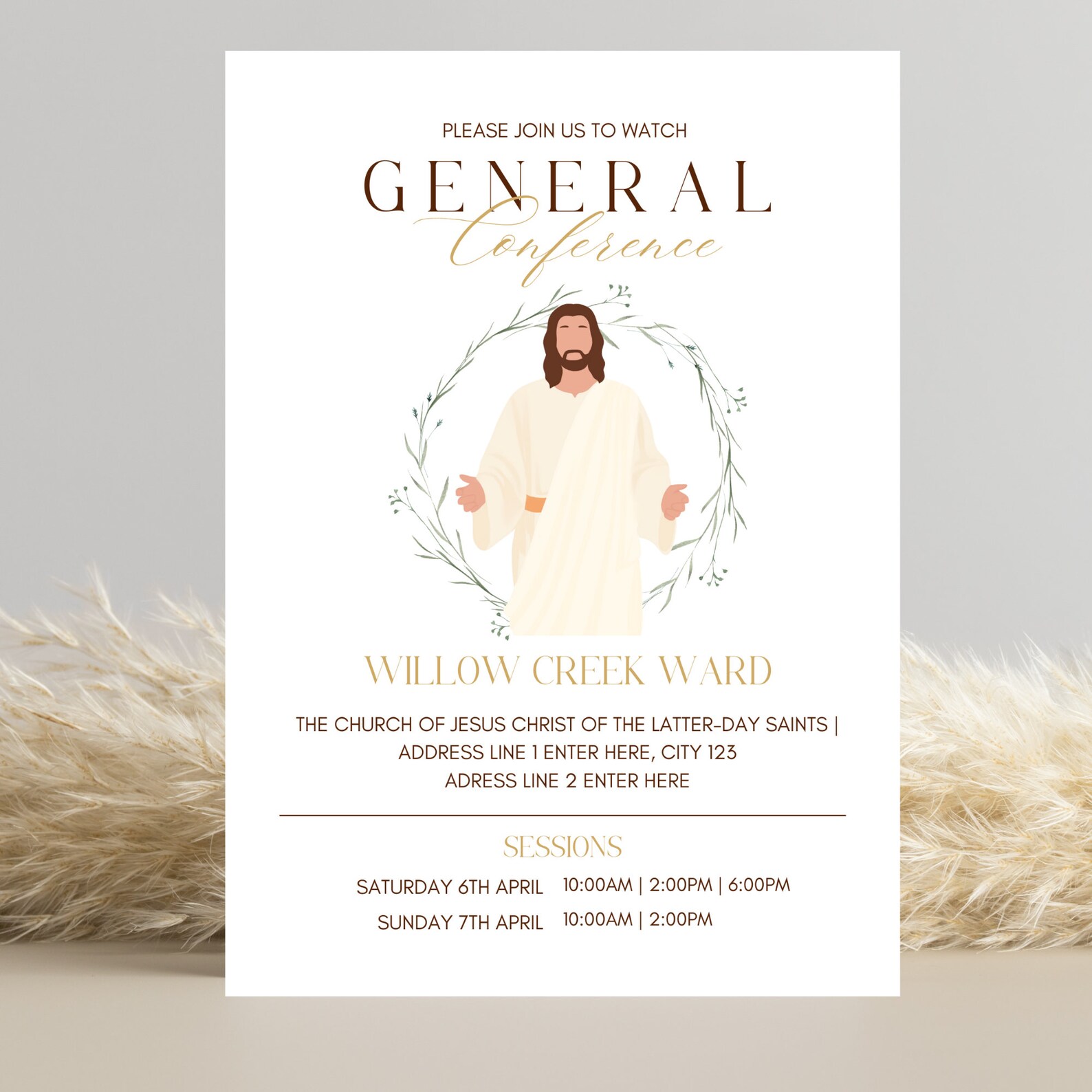 LDS General Conference Invitation Template - Lds Church General ...