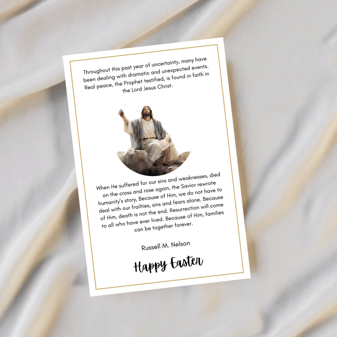 LDS Easter Printable, Easter Ministering Card, Easter Gift, Relief ...