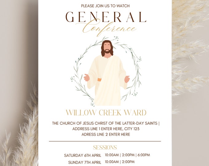 LDS General Conference Invitation Template Lds Church General ...