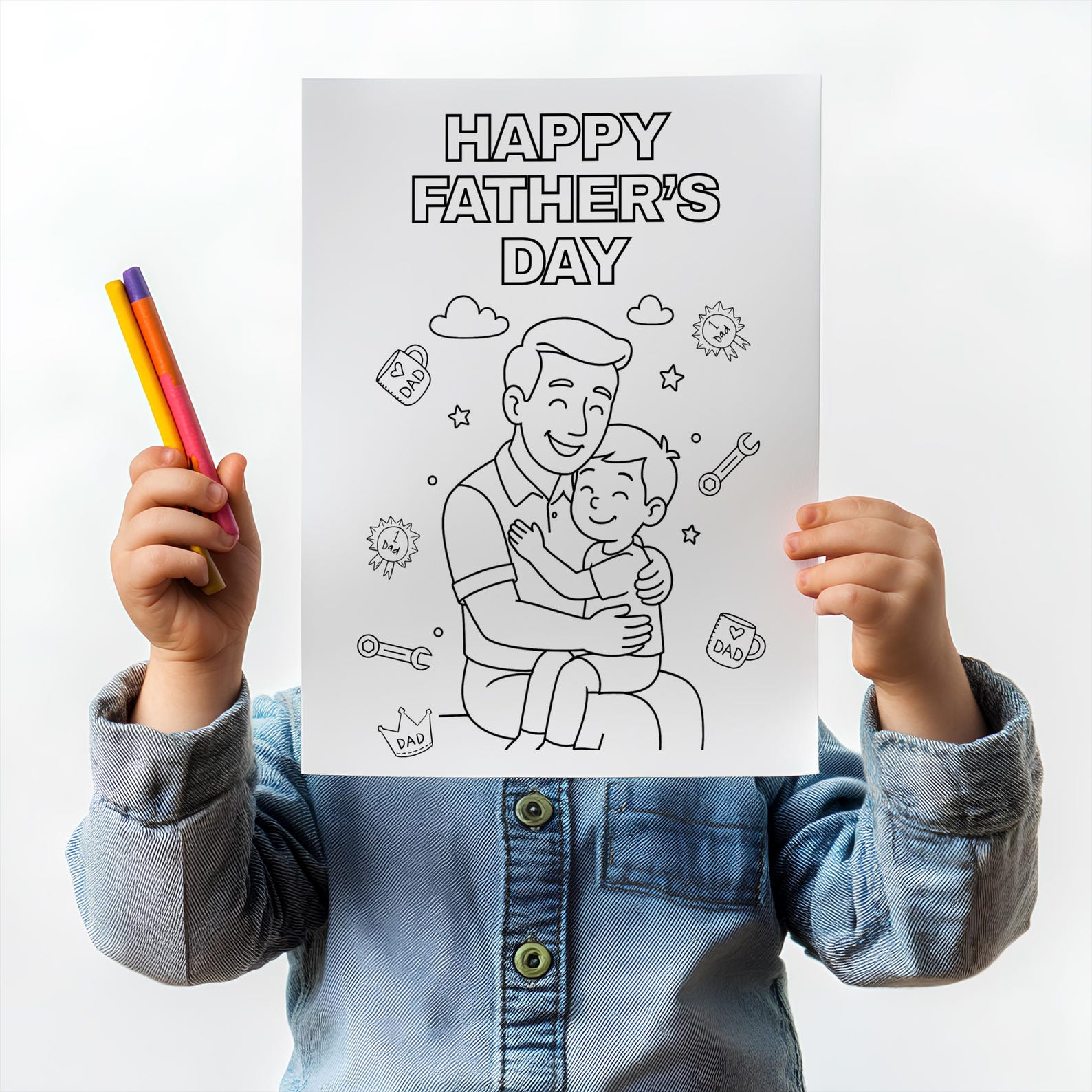 LDS Fathers Day Card- LDS Primary Fathers Day Handout, Lds Father's Day ...