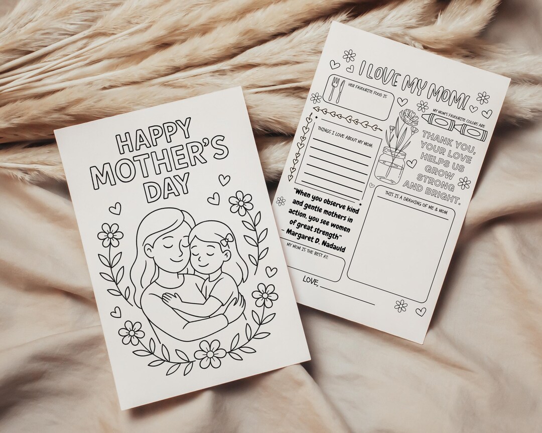 LDS Primary Mothers Day Worksheet, Lds Activity Sheet, Instant Download ...