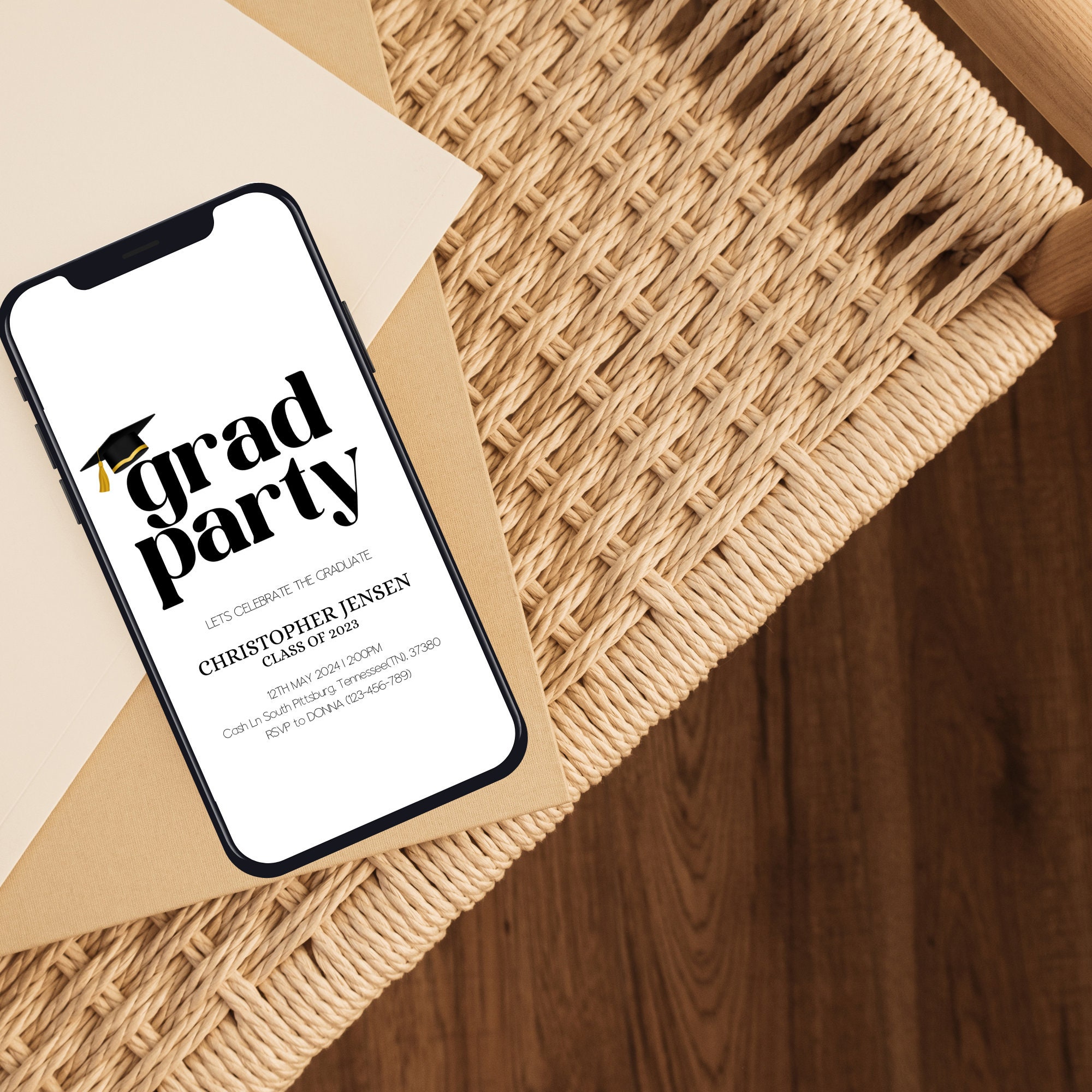 Minimalist Graduation Party Invitation Senior Announcement, Grad ...