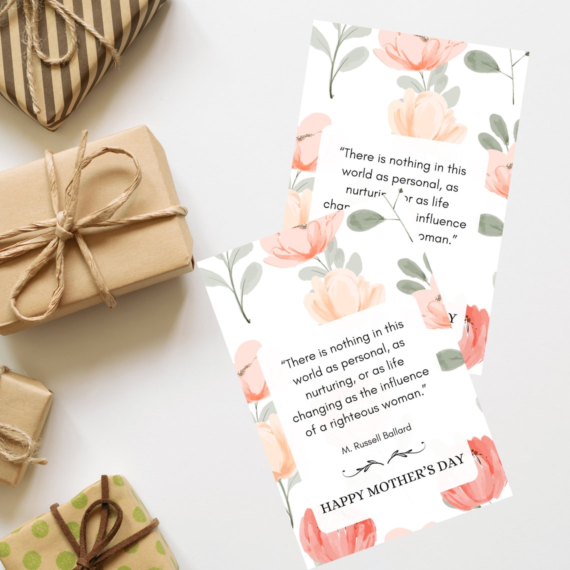 LDS Mothers Day Printable, Mothers Day Ministering Card, Mothers Day ...