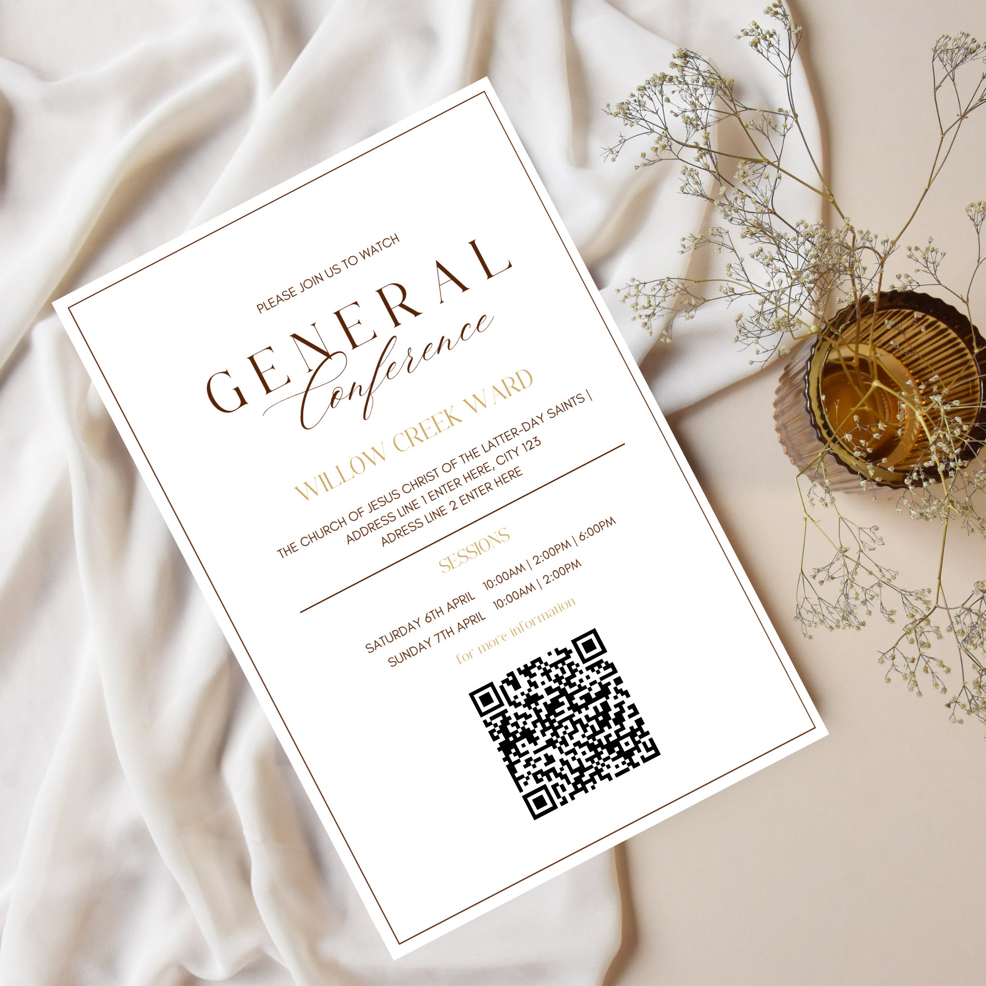 LDS General Conference Invitation Template Lds Church General ...