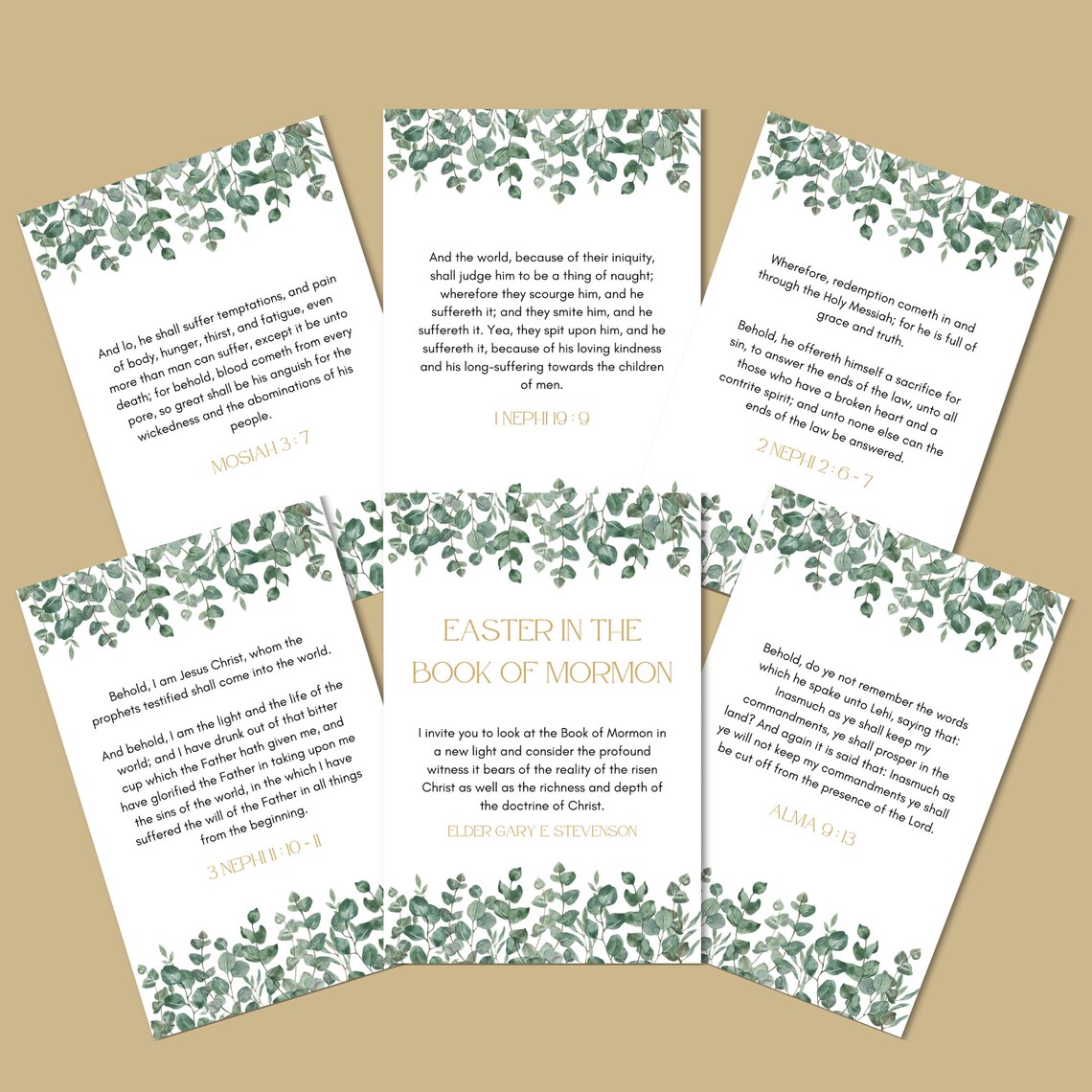 LDS Easter in the Book of Mormon Cards - Printable Cards for Easter ...