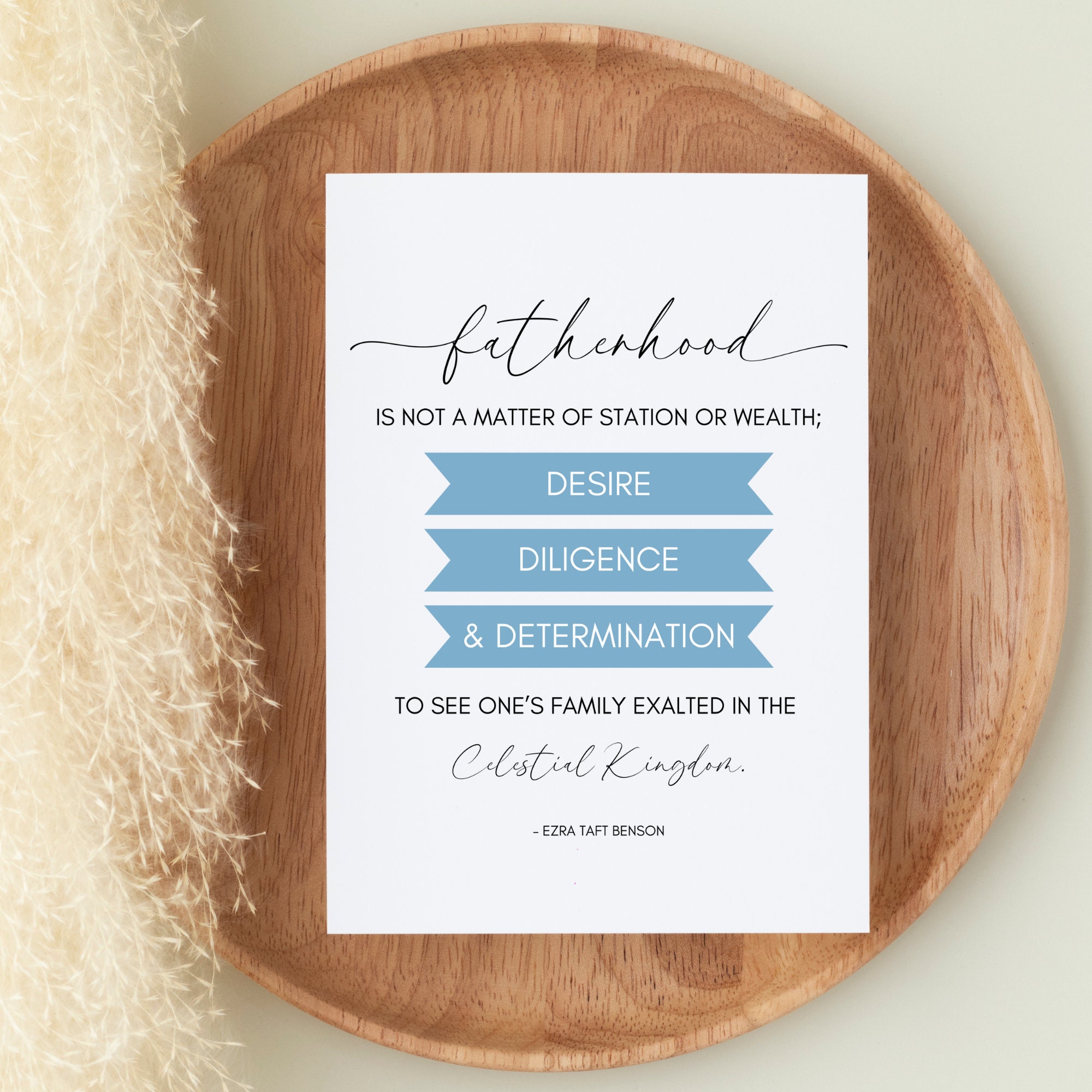 LDS Fathers Day Quote Printable Wall Art, Fathers Day, Lds Quote ...