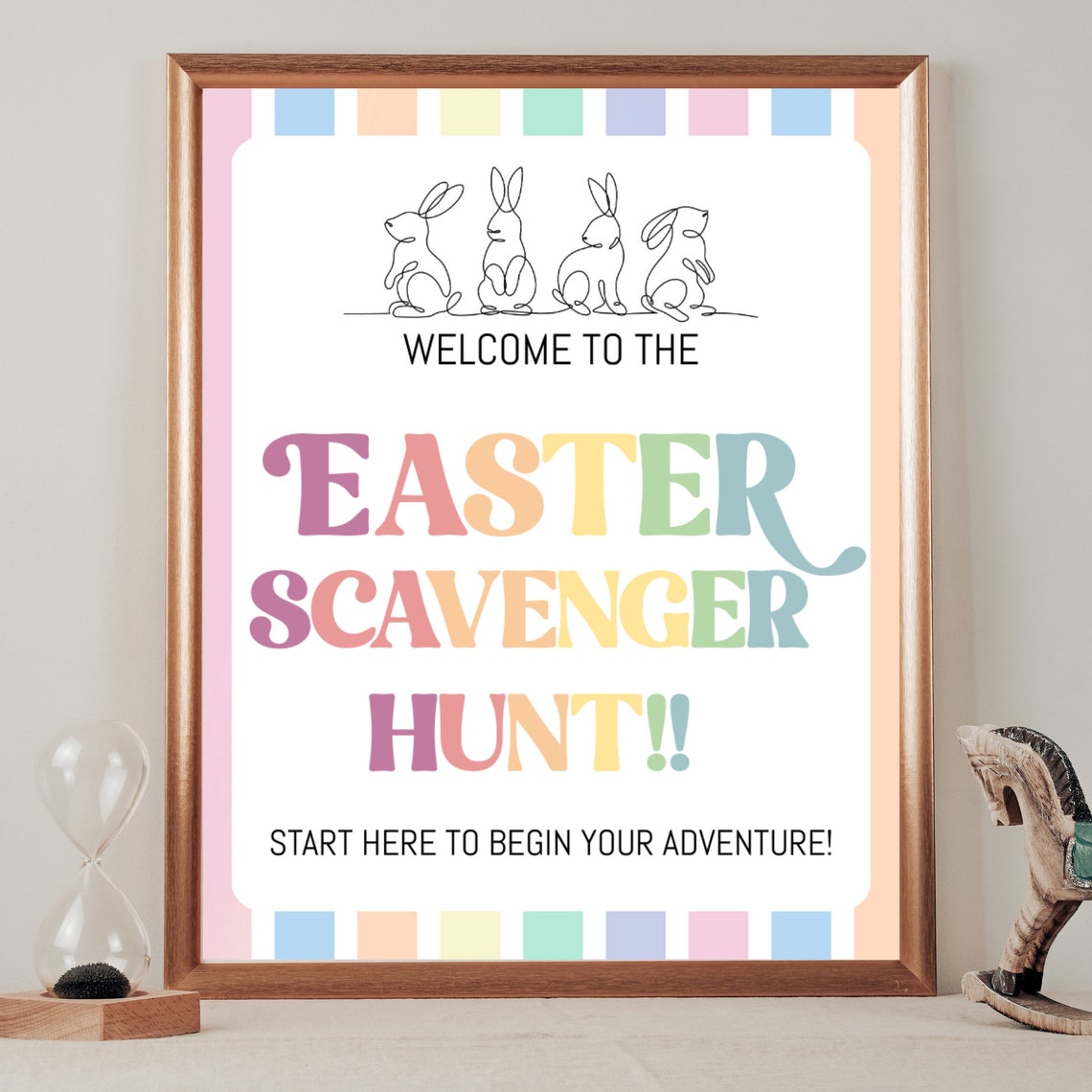 Easter Scavenger Hunt Signs Easter Egg Scavenger Hunt, Treasure Hunt ...