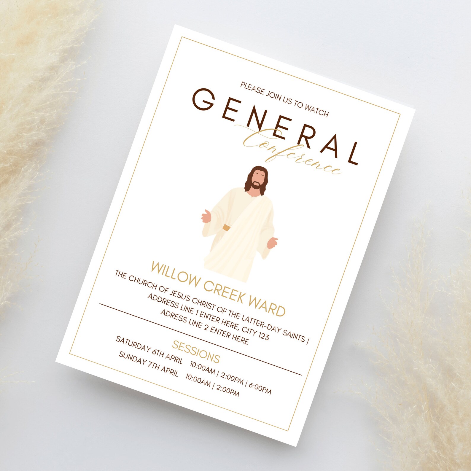 LDS General Conference Invitation Template - Lds Church General ...