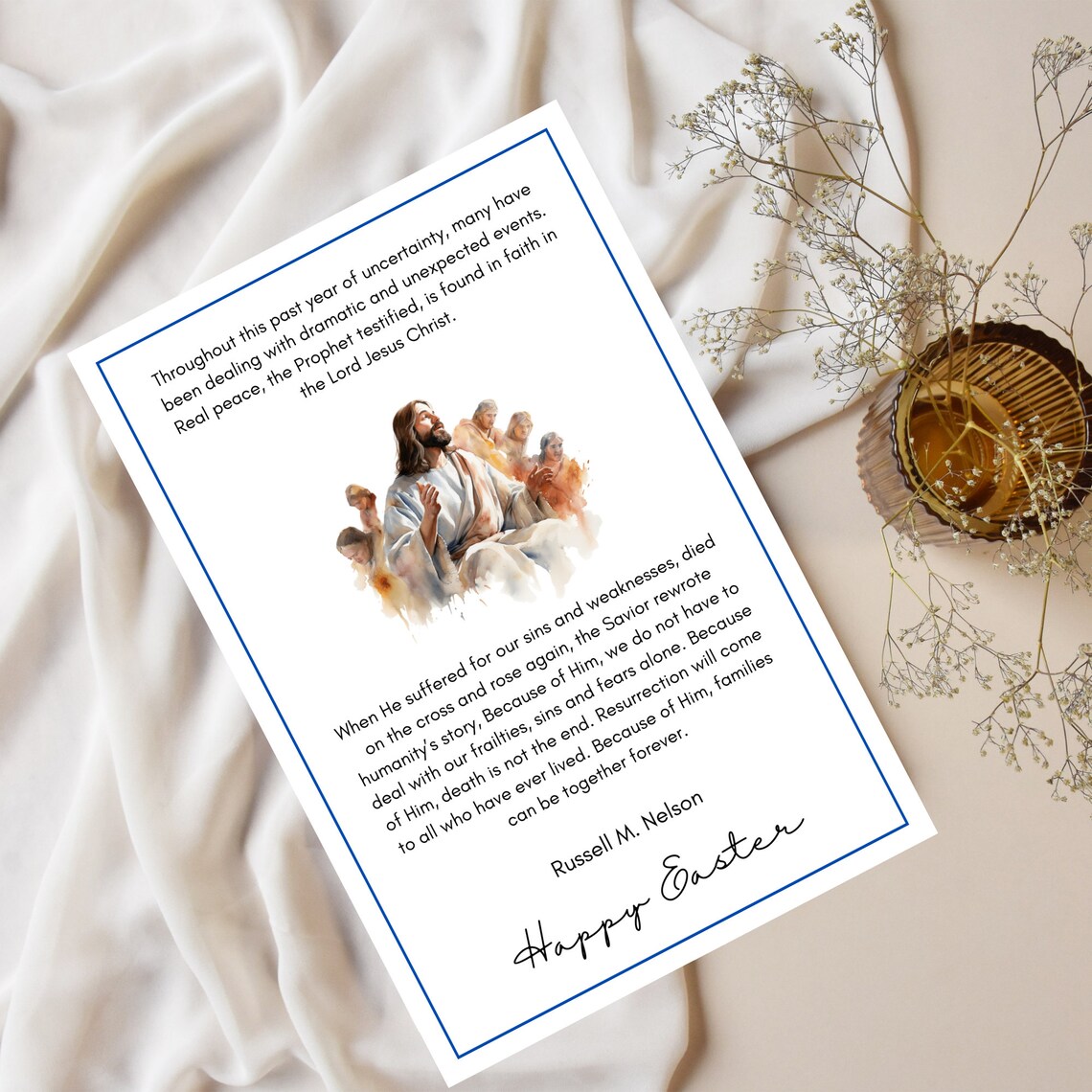 LDS Easter Printable, Easter Ministering Card, Easter Gift, Relief ...
