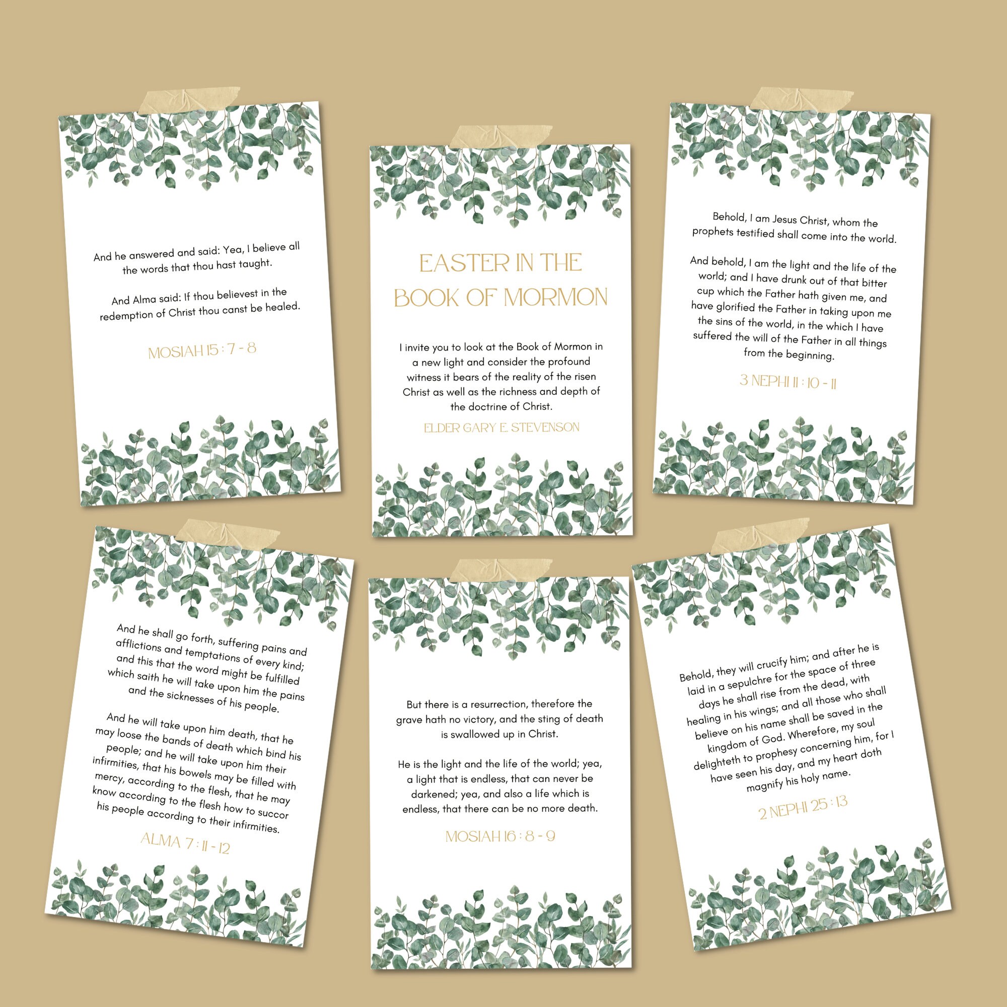 LDS Easter in the Book of Mormon Cards - Printable Cards for Easter ...
