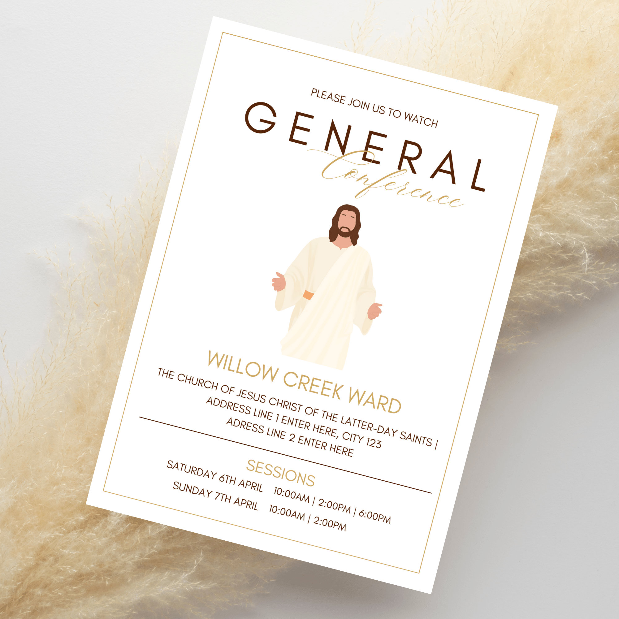 LDS General Conference Invitation Template - Lds Church General ...