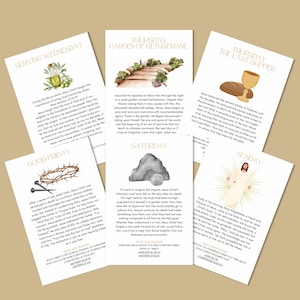 LDS Easter Holy Week Story/study Guide Cards - Printable Cards for ...
