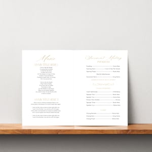 LDS Easter Service Program Editable Template - Minimal Editable ...