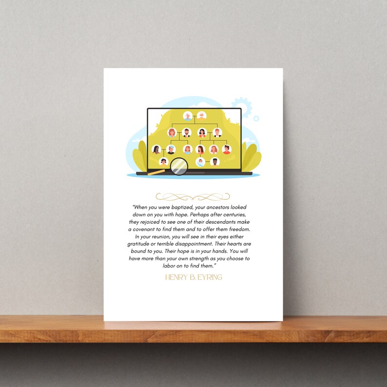 LDS Family History Fireside Program Editable Template - Minimal ...