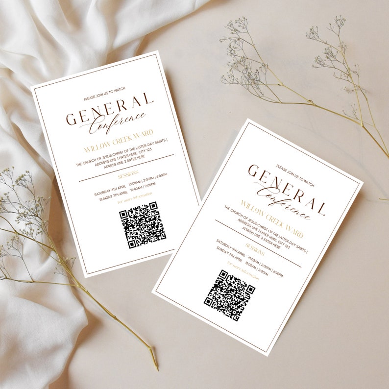 LDS General Conference Invitation Template - Lds Church General ...