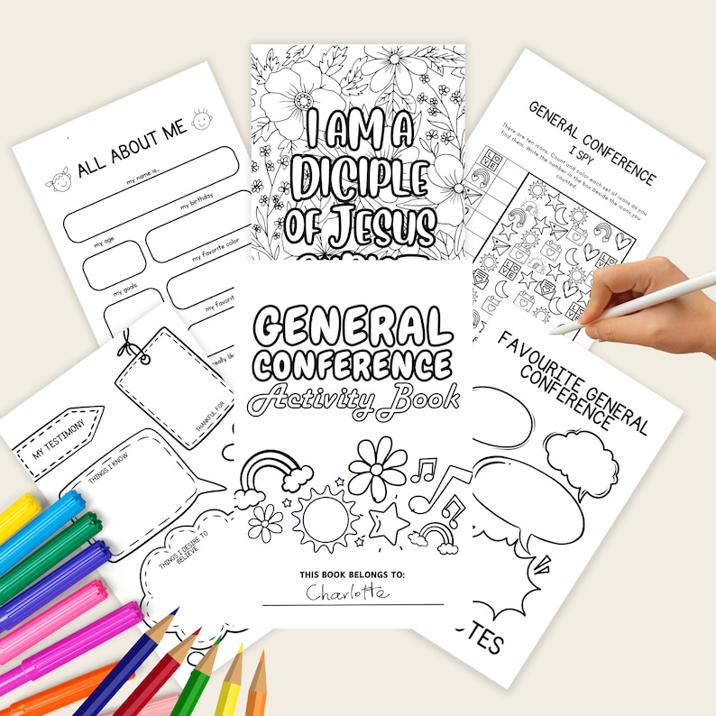 LDS Primary General Conference Activity Booklet - General Conference ...